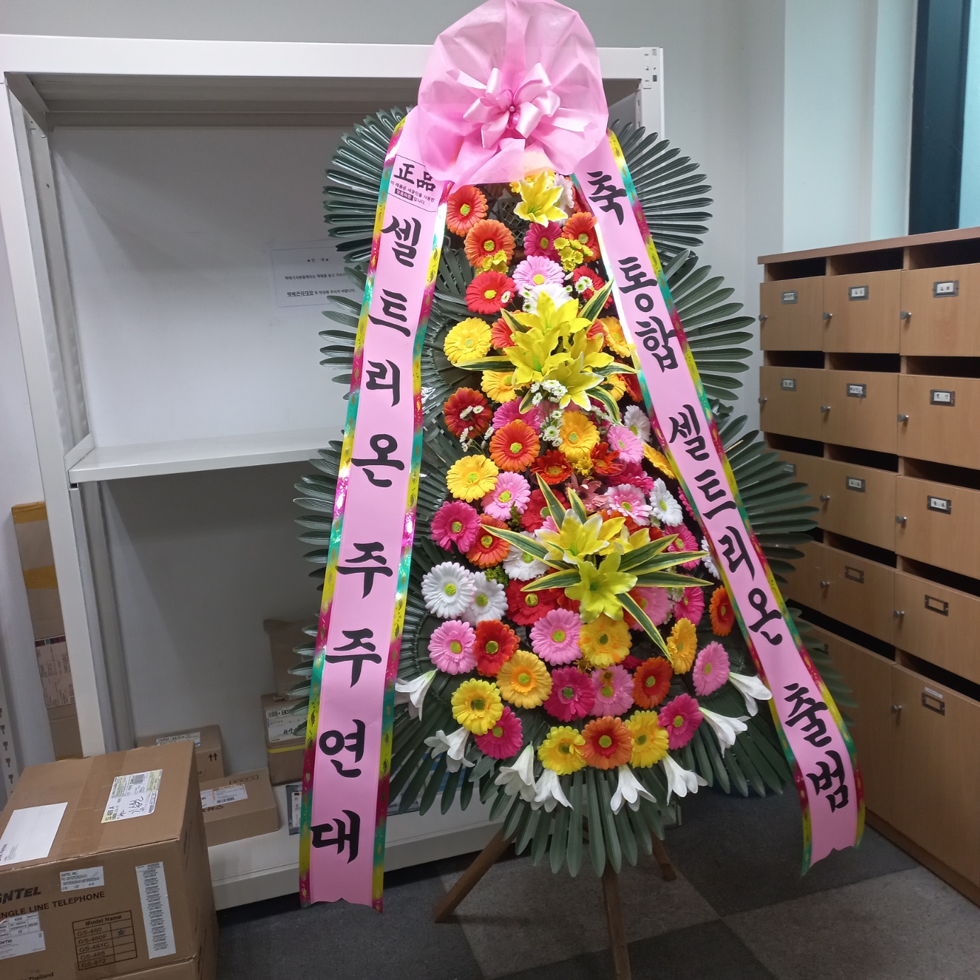 통합 셀트리온 출범 축하 화환(주주연대 23-52) : 셀트리온(068270)