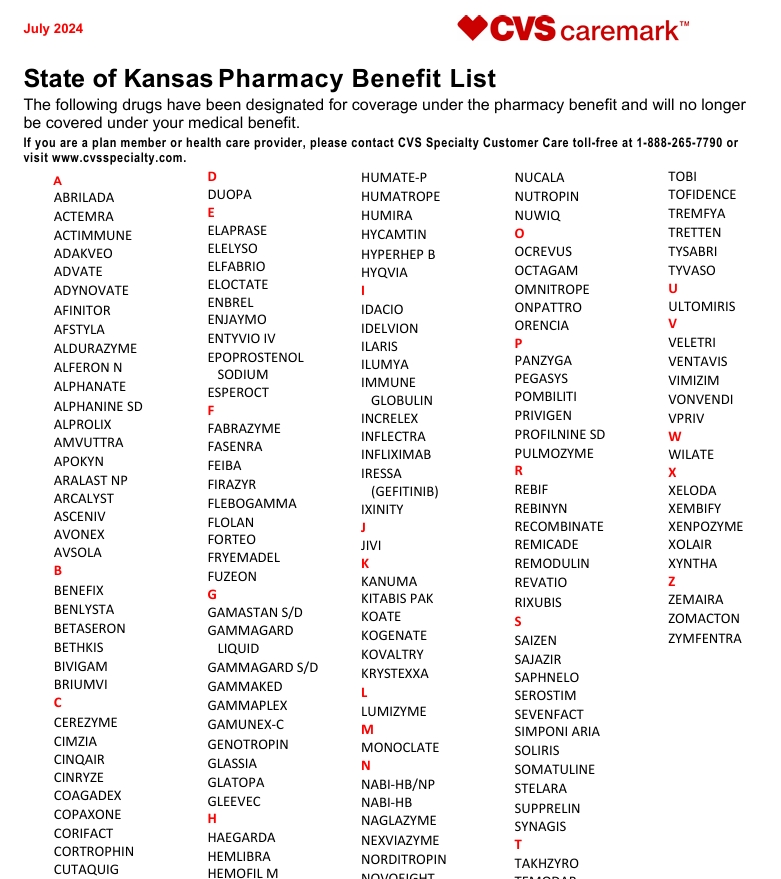 cvs kansas Pharmacy Benefit List 약품쪽 고수분들 있나요. : 셀트리온(068270)